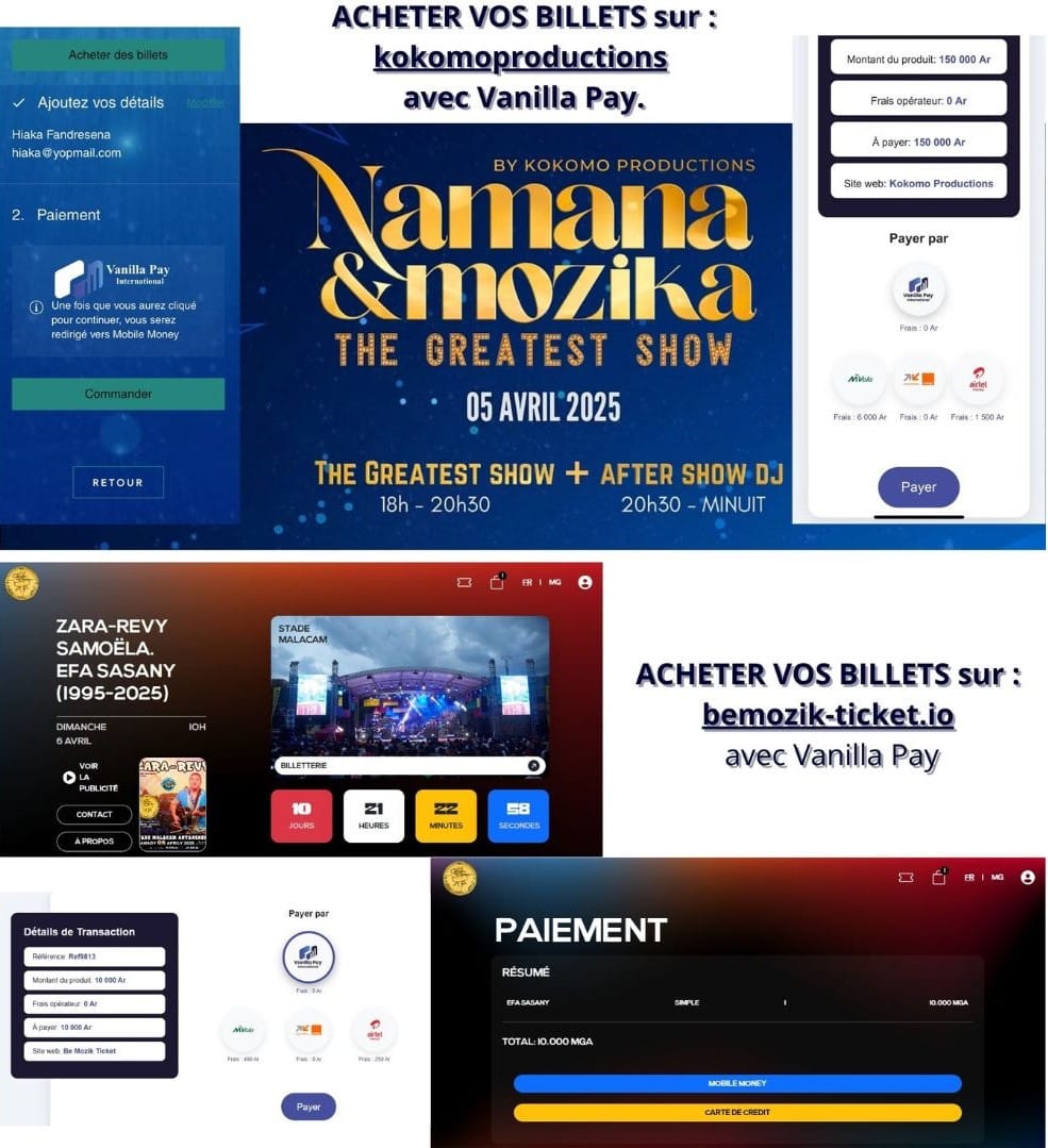 Une révolution de paiement numérique dans des plateformes culturels Malgaches