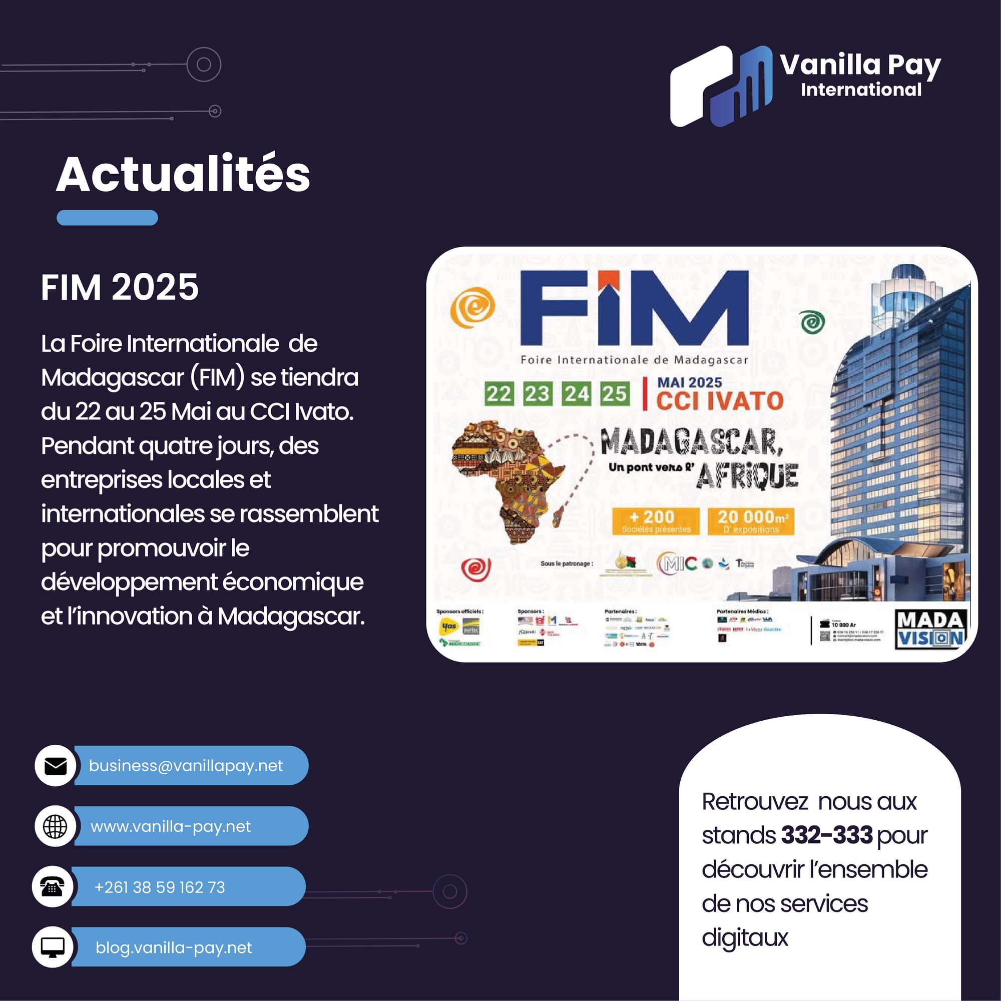 🚀 VPI au cœur de l’innovation de la FIM 2025 ! 🚀